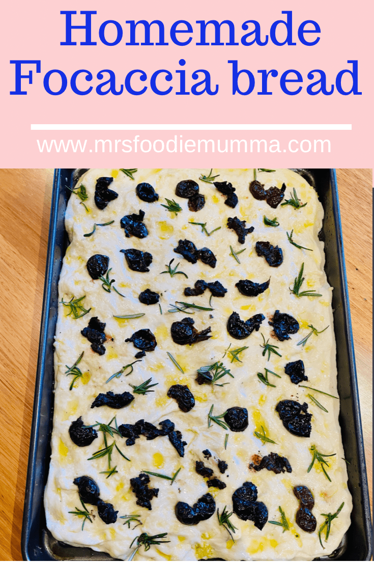 Homemade focaccia bread - Mrsfoodiemumma